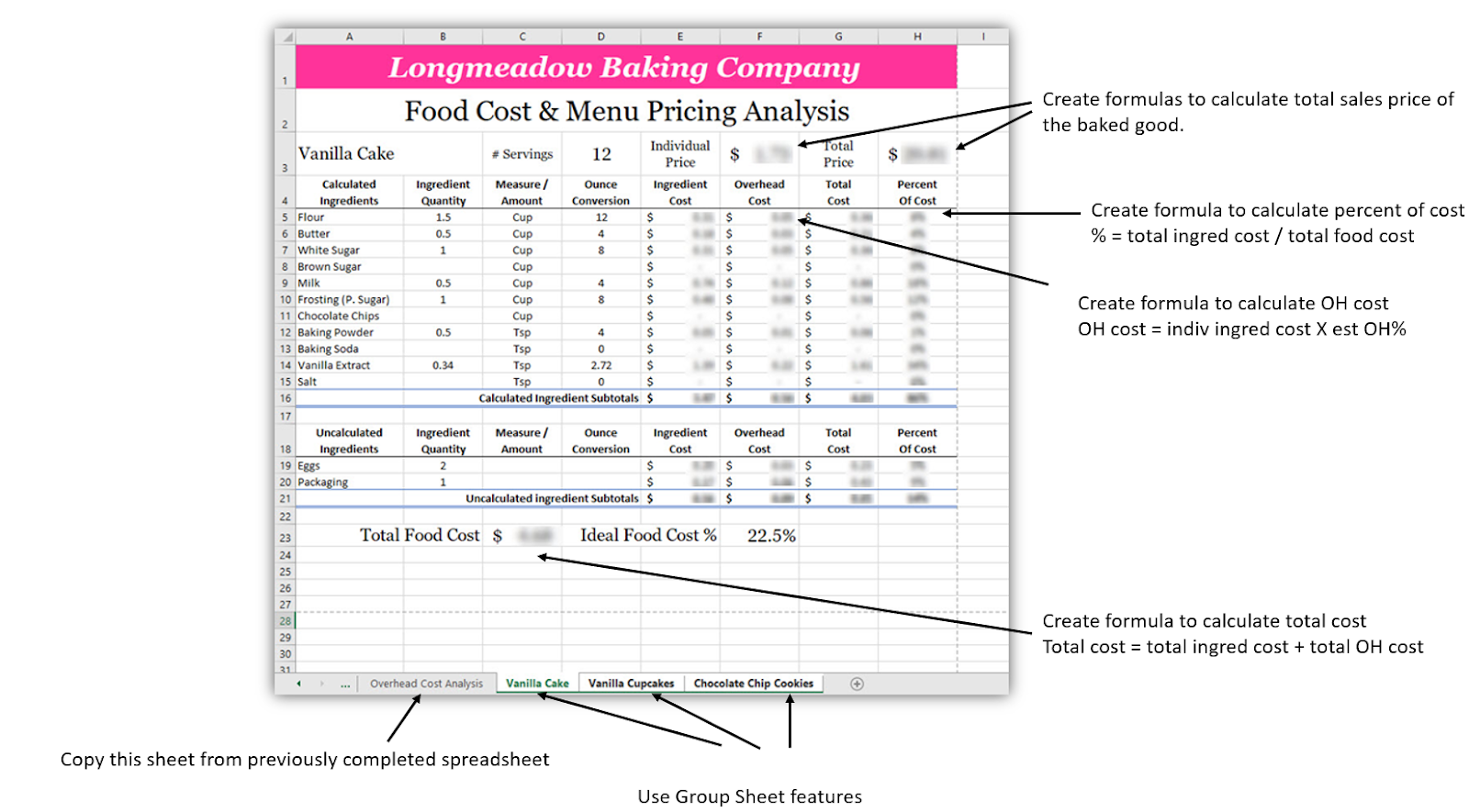 Week 5 Lab – Pricing Analysis – COM112 – Fundamentals of Spreadsheets